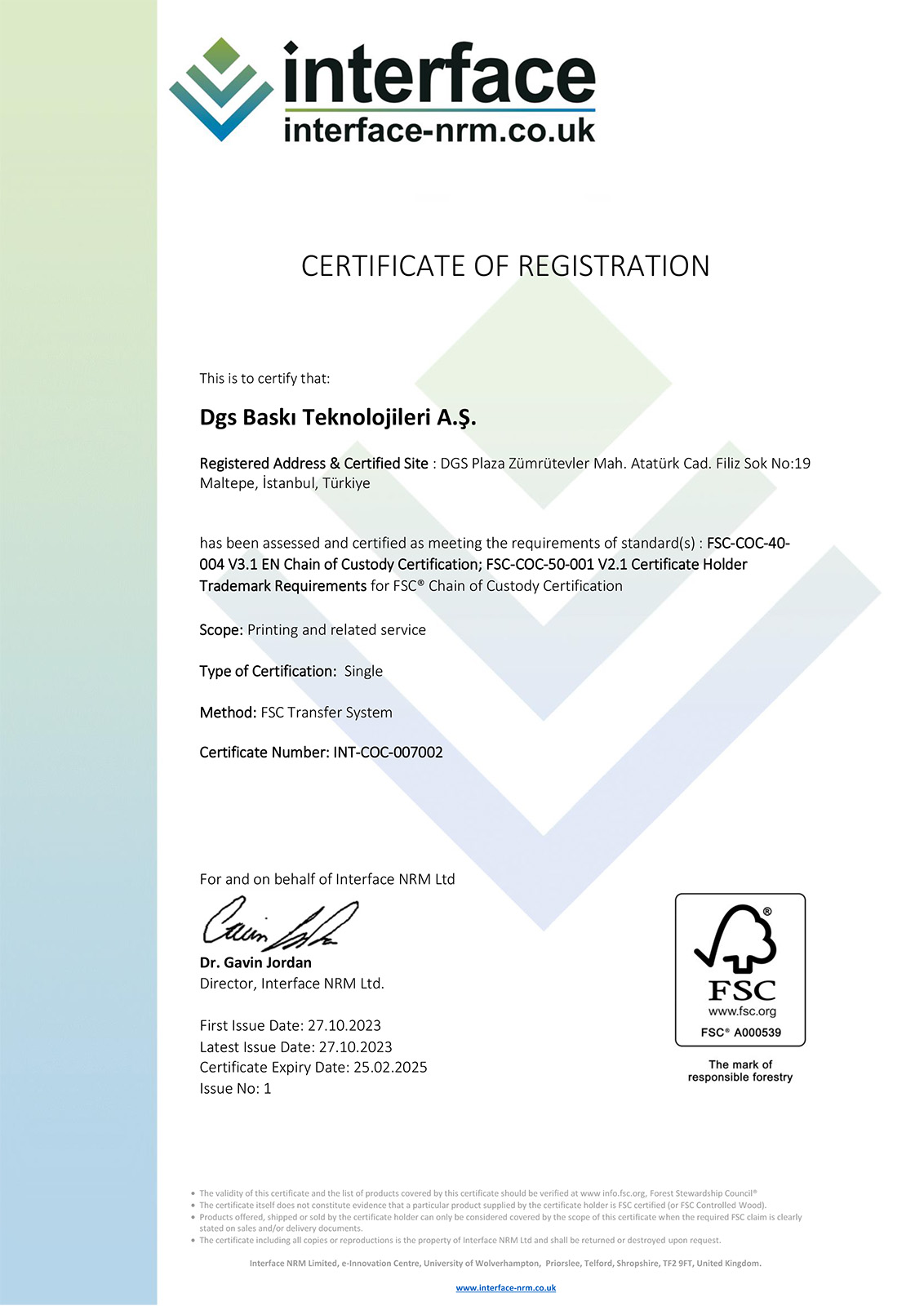 Quality System Certificates - DGS Printing Technologies | Label ...